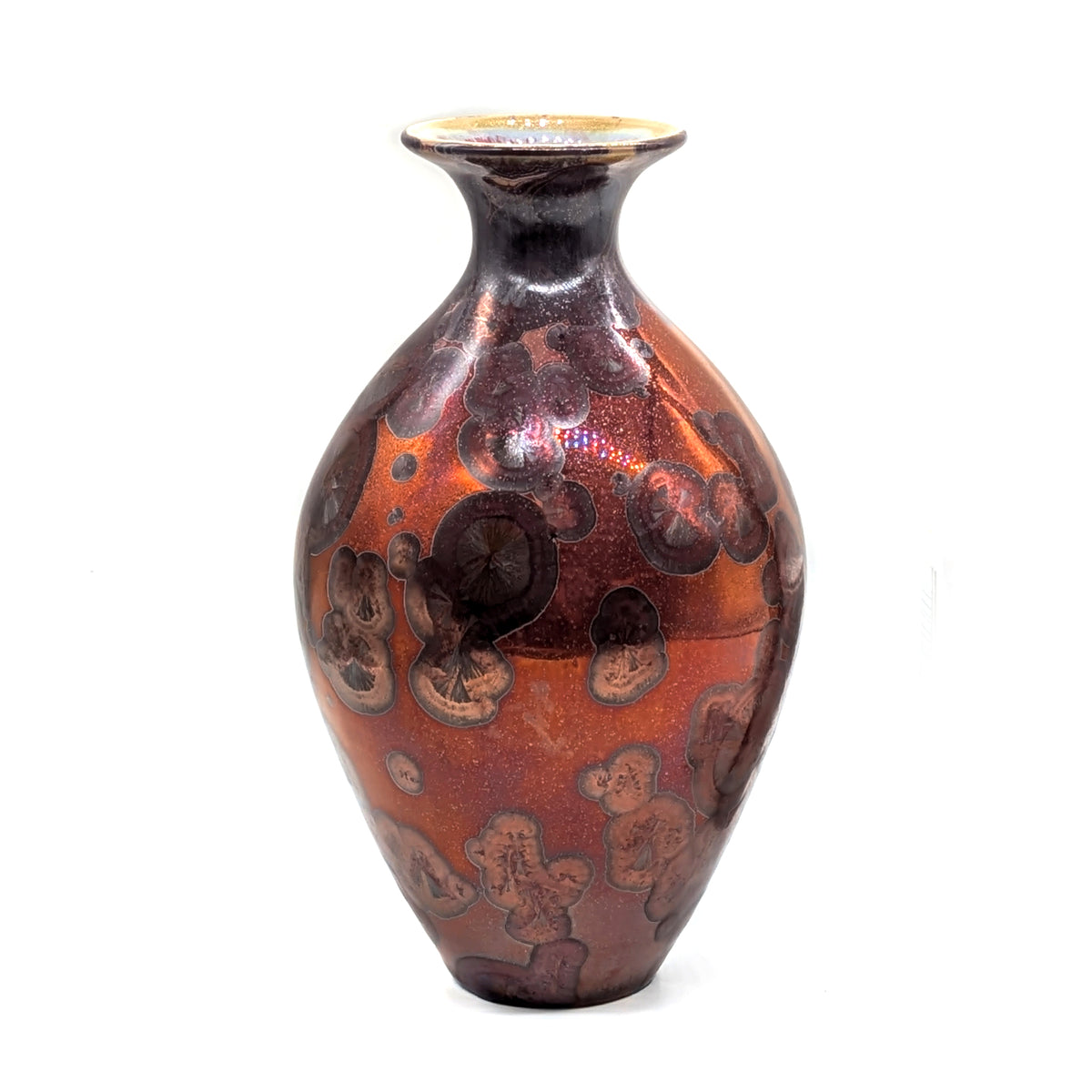 Adam Egenolf Cordovan & Sangria Crystalline Vase – The Museum & Garden ...