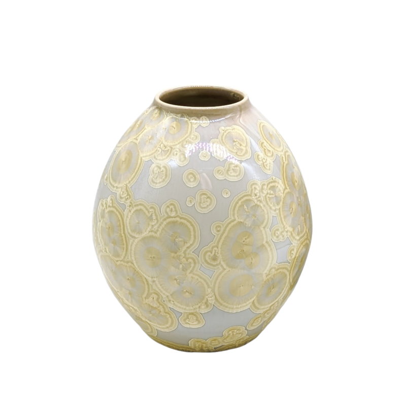 Adam Egenolf Cream & Champagne Crystalline Vase - Medium – The Museum ...