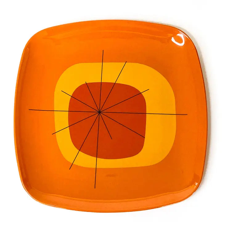 Orange Atomic Dinner Plate – The Museum & Garden Shop at Newfields
