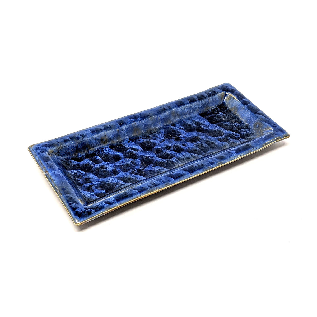 Adam Egenolf Narrow Blue Crystalline Tray – The Museum & Garden Shop at ...