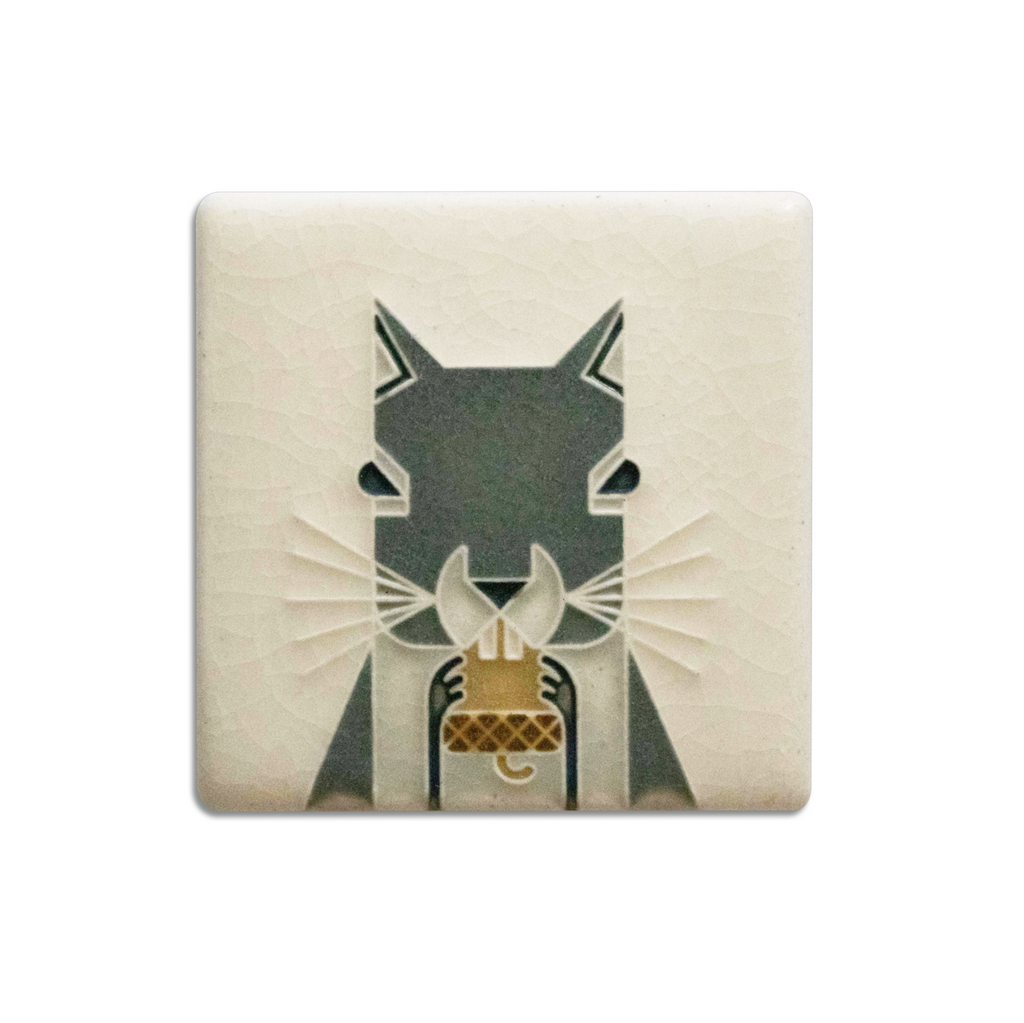 Charley Harper 'Squirrel' Mini Motawi Tile – The Museum & Garden Shop ...