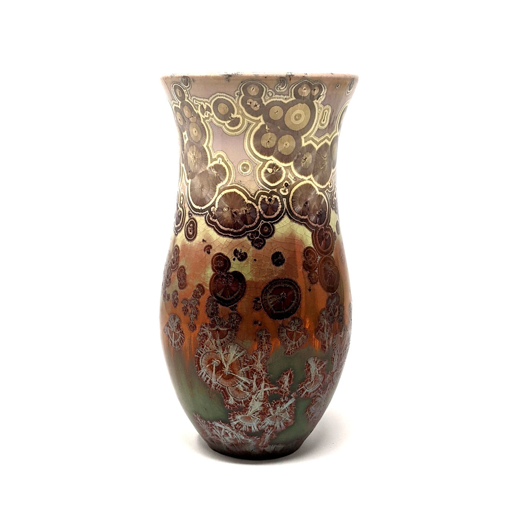 Adam Egenolf Metallic Multi-Color Crystalline Vase – The Museum ...
