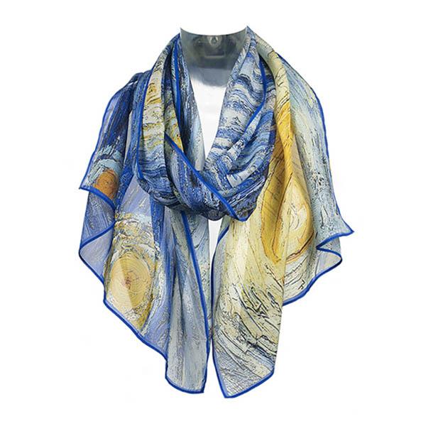 Van Gogh Starry Night Silk Scarf – The Museum & Garden Shop at Newfields